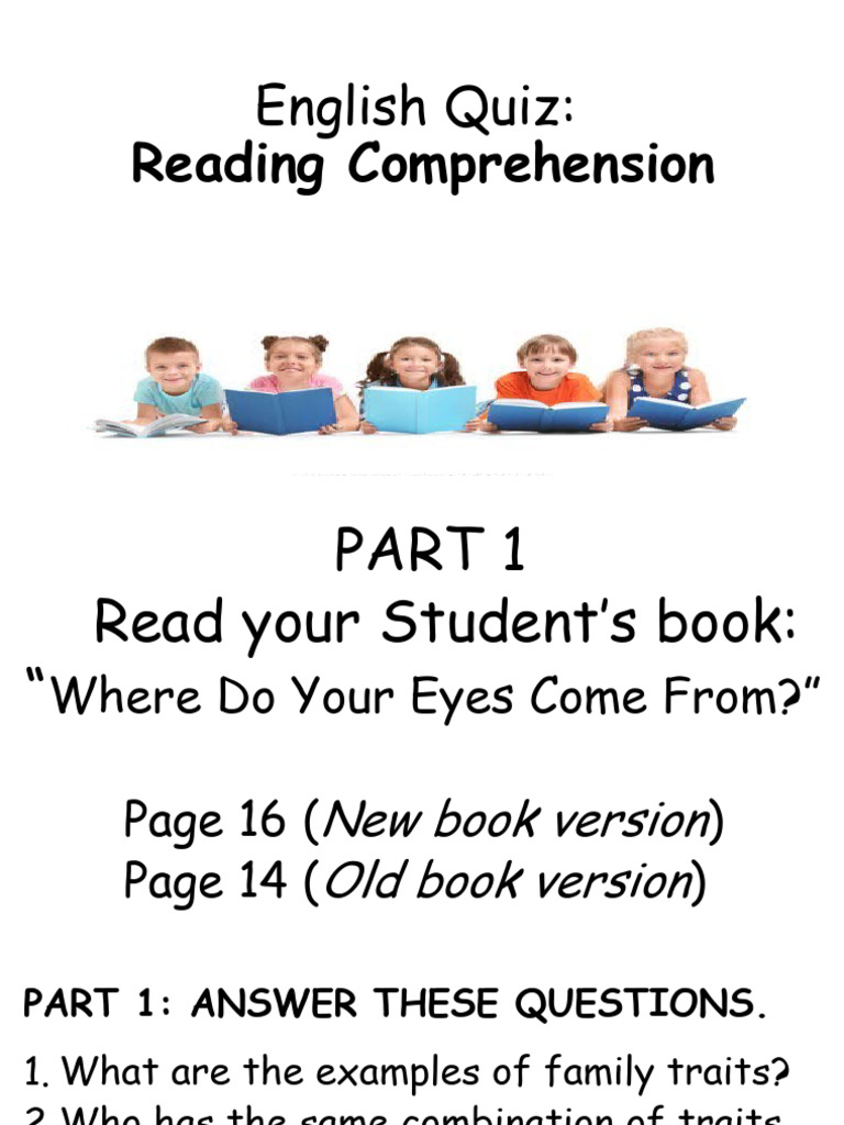 English Quiz Reading Grade 4 | PDF