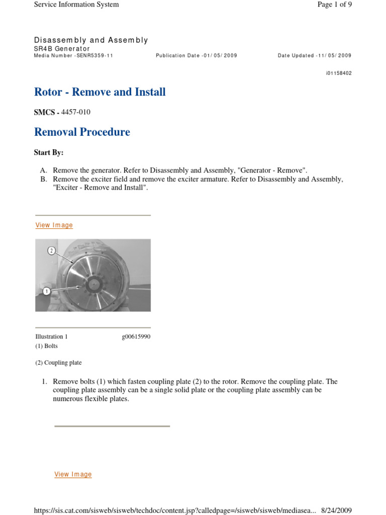 Rotor Remove Procedure | PDF | Home & Garden