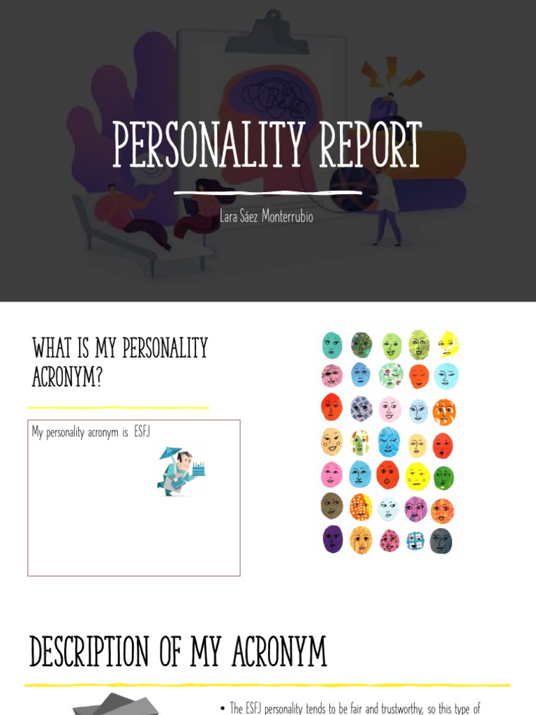 Personality Report: Lara Sáez Monterrubio | PDF