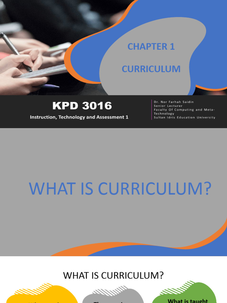 CHAPTER 3- CURRICULUM_pptx | PDF