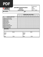 Checklist Llave de Torque | PDF