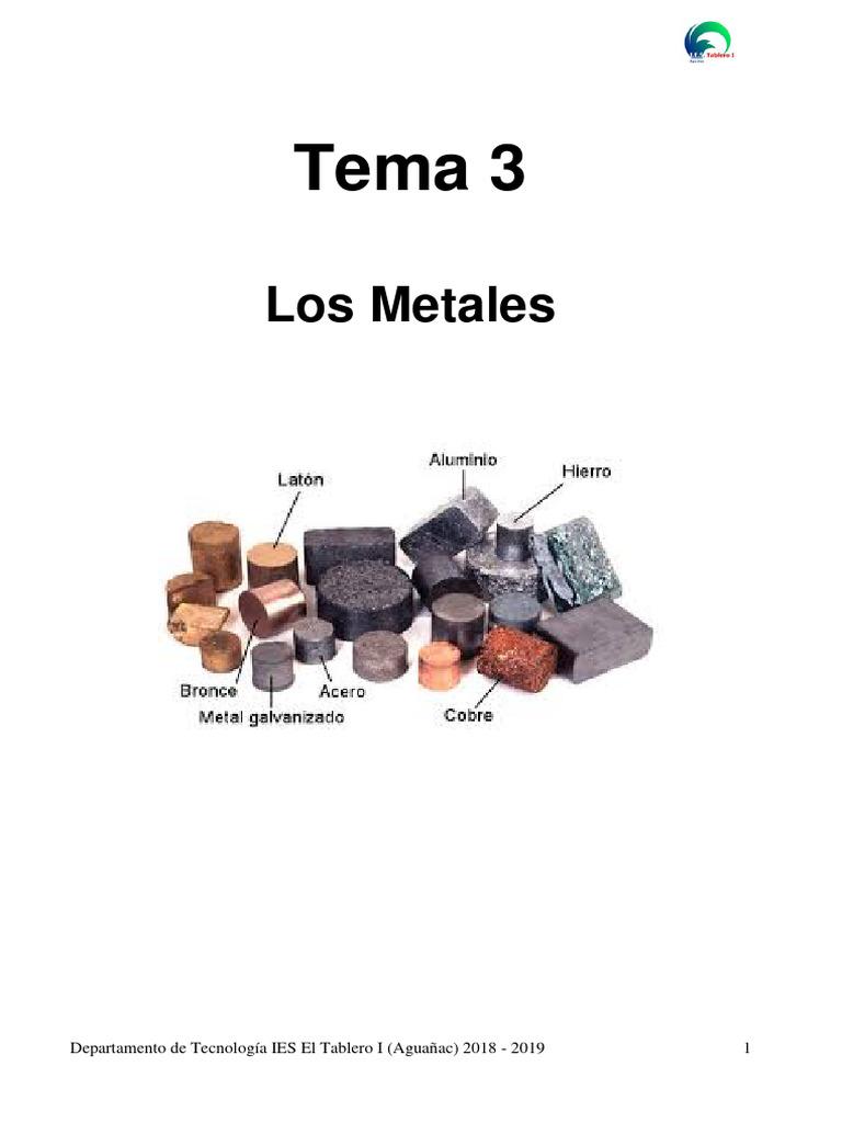 Tema 2o Eso Metales | PDF