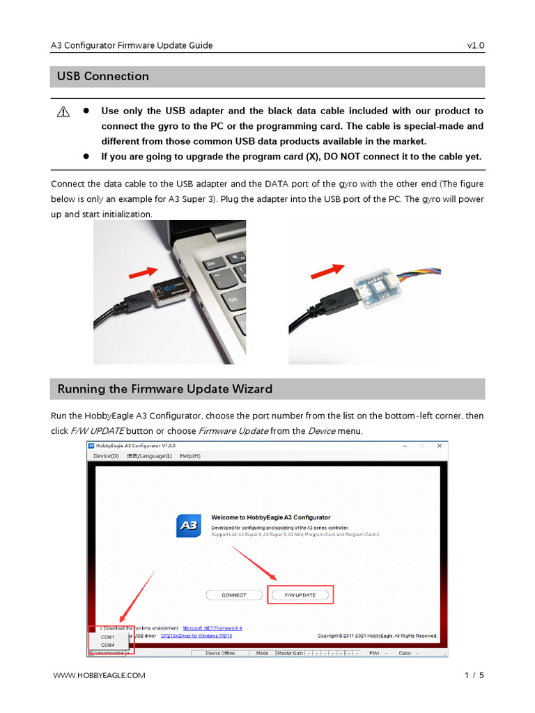 Firmware Update Guide en | PDF | Usb | Online And Offline