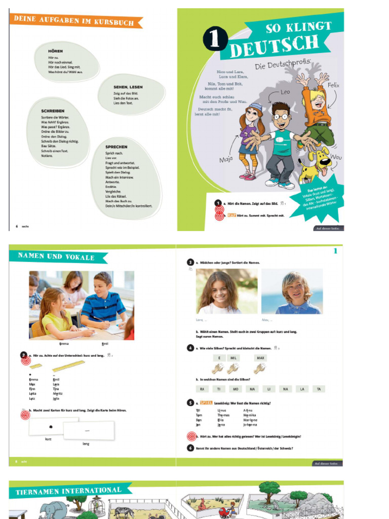 Die Deutschprofis A1 Lektion 1 | PDF