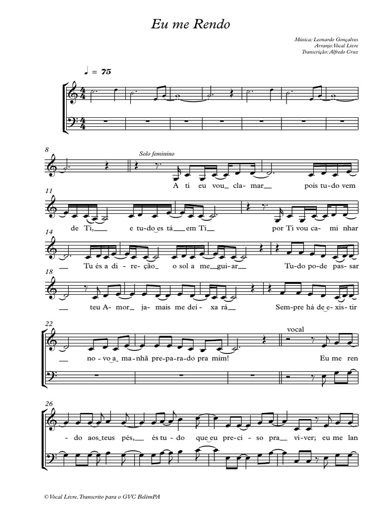 Eu Me Rendo | PDF