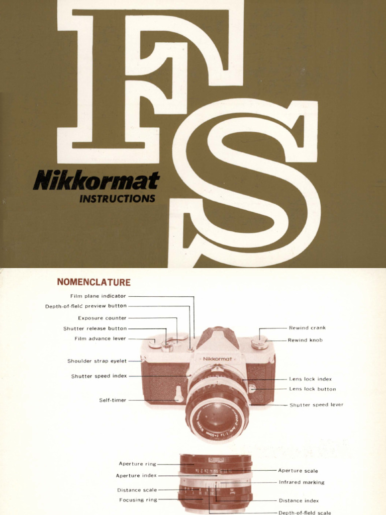 Nikkormat FS Camera Guide | PDF