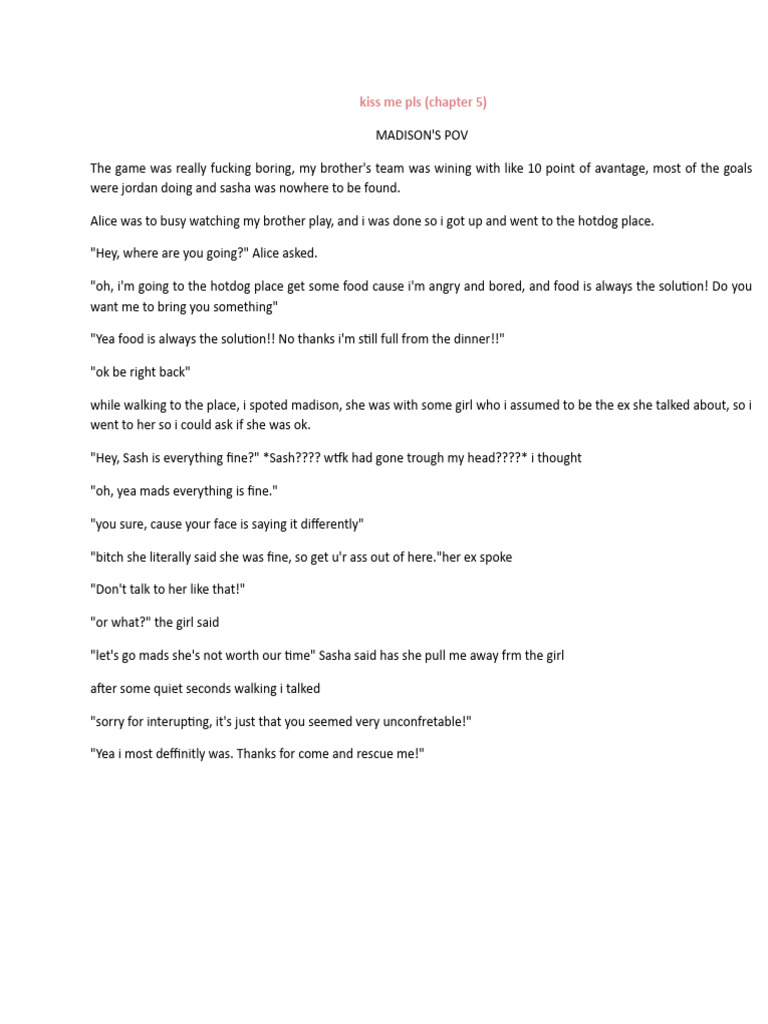 Teen Drama at the Game | PDF