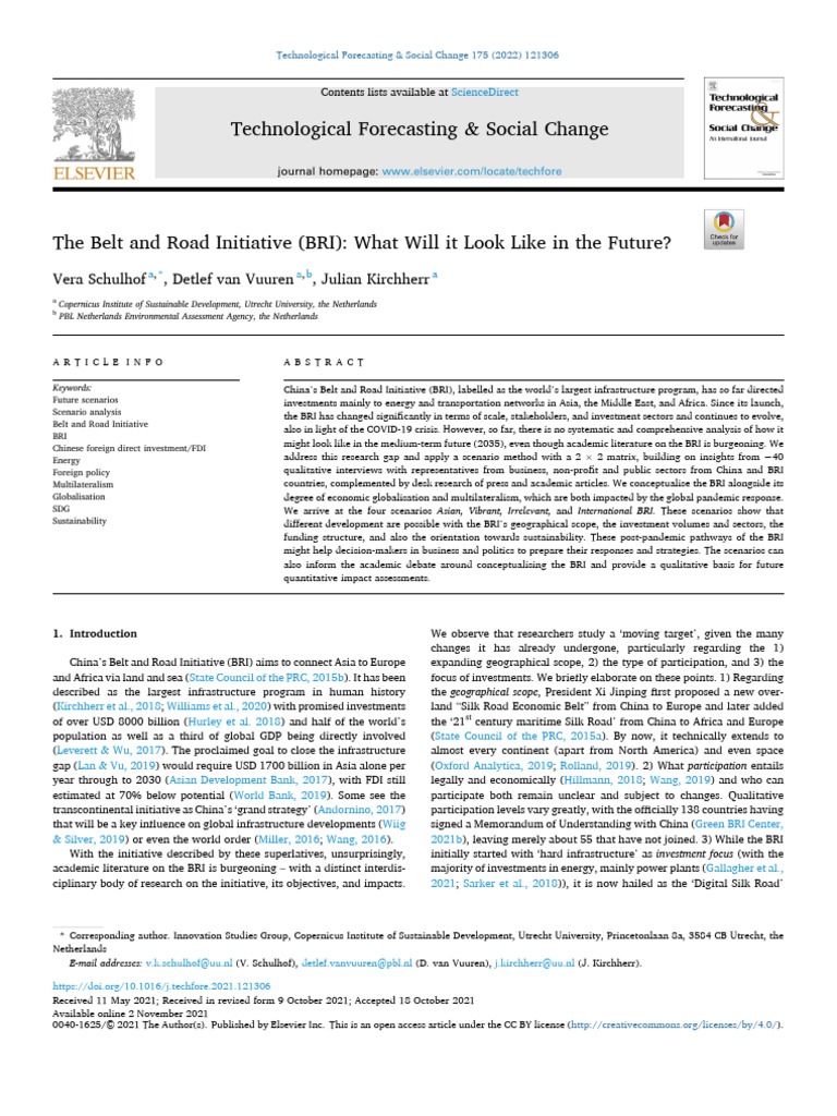 BRI and Its Future | PDF | Social Science