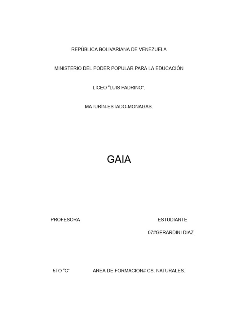 GAIA | PDF