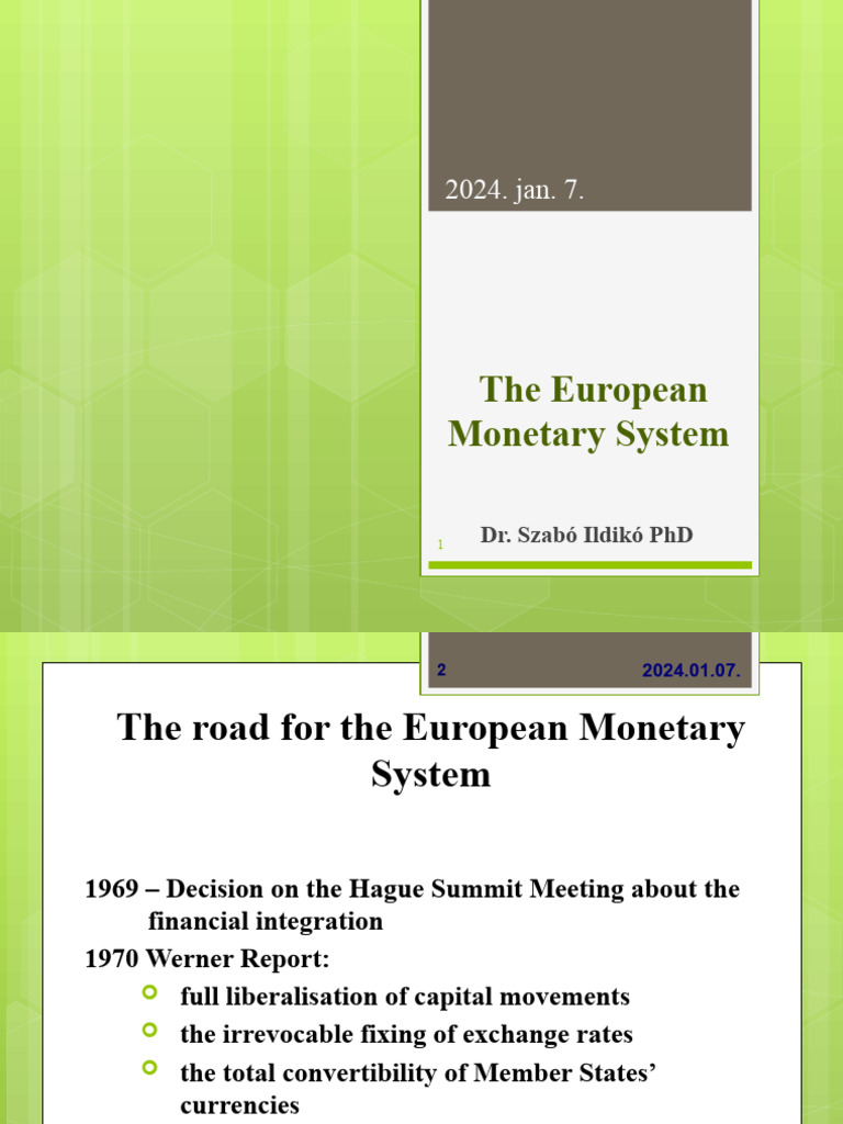 The European Monetary System | PDF