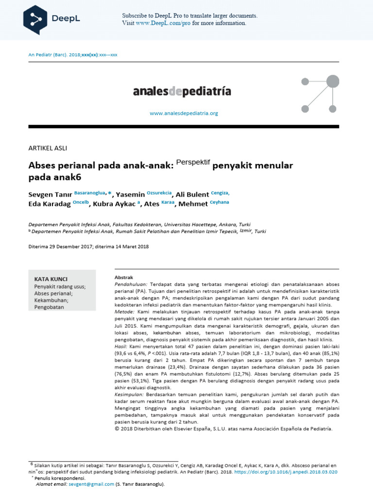 Perianal Abses Id | PDF
