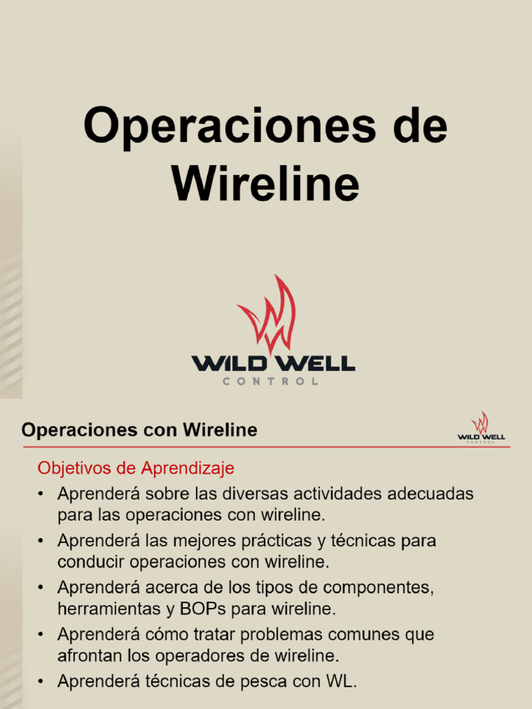 Operaciones de Wireline | PDF