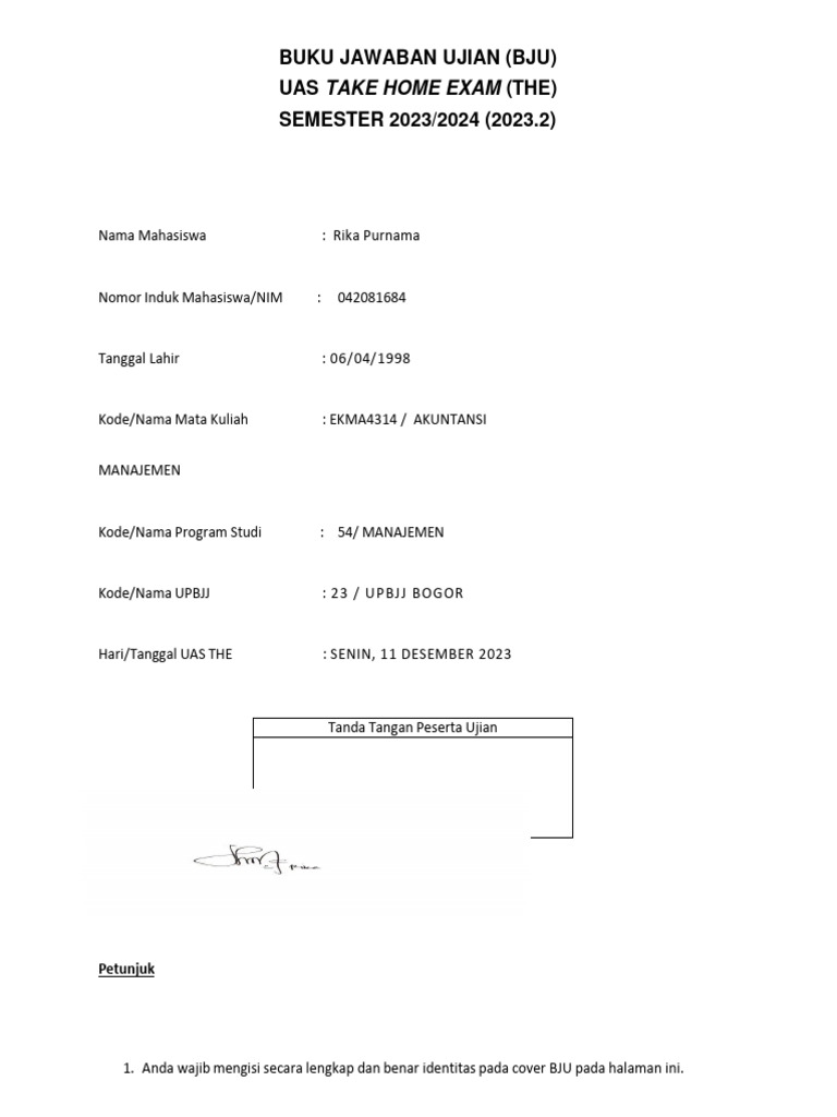 Salin-Akuntansi Manajemen Dan BJU | PDF