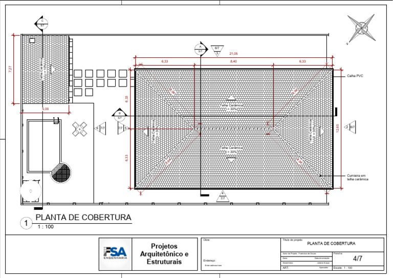 Folha 4 PLANTA DE COBERTURA | PDF