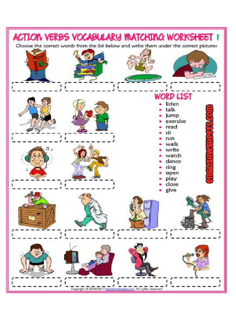 Action Verbs | PDF