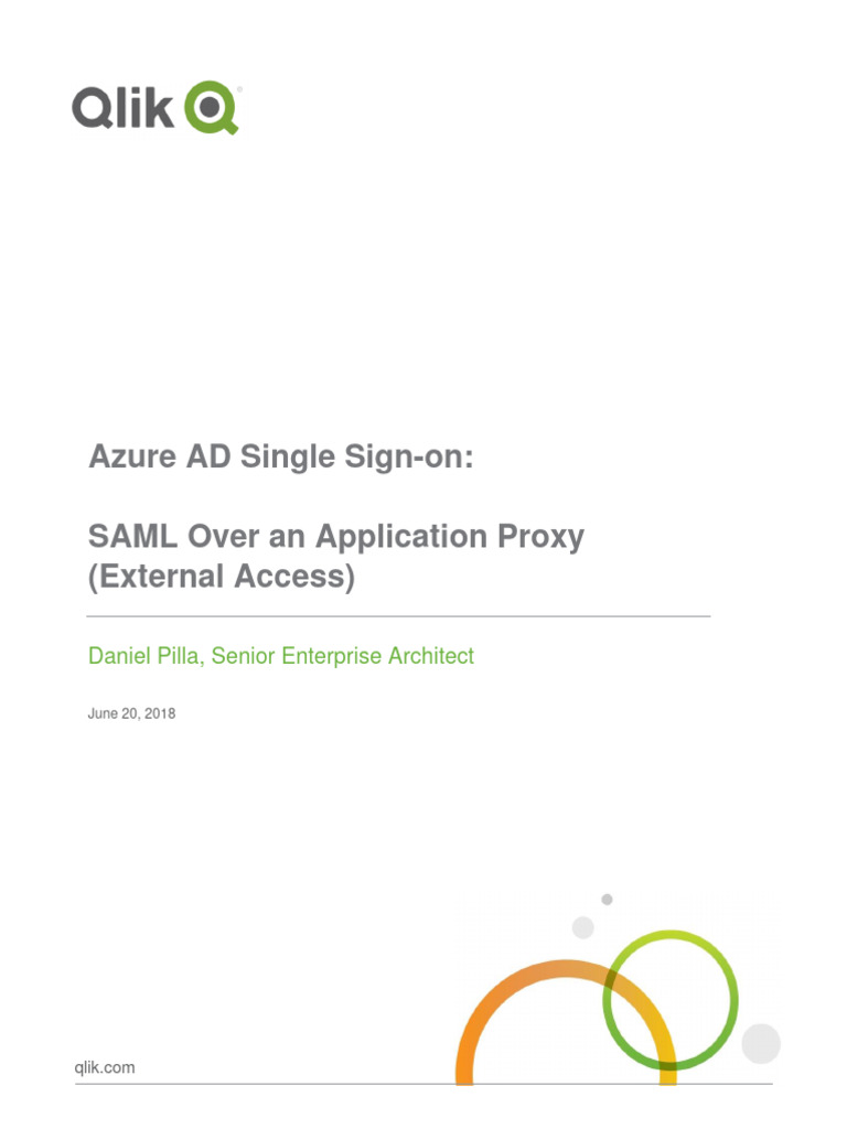 Azure AD Single Sign-On With SAML Over An Application Proxy (External ...