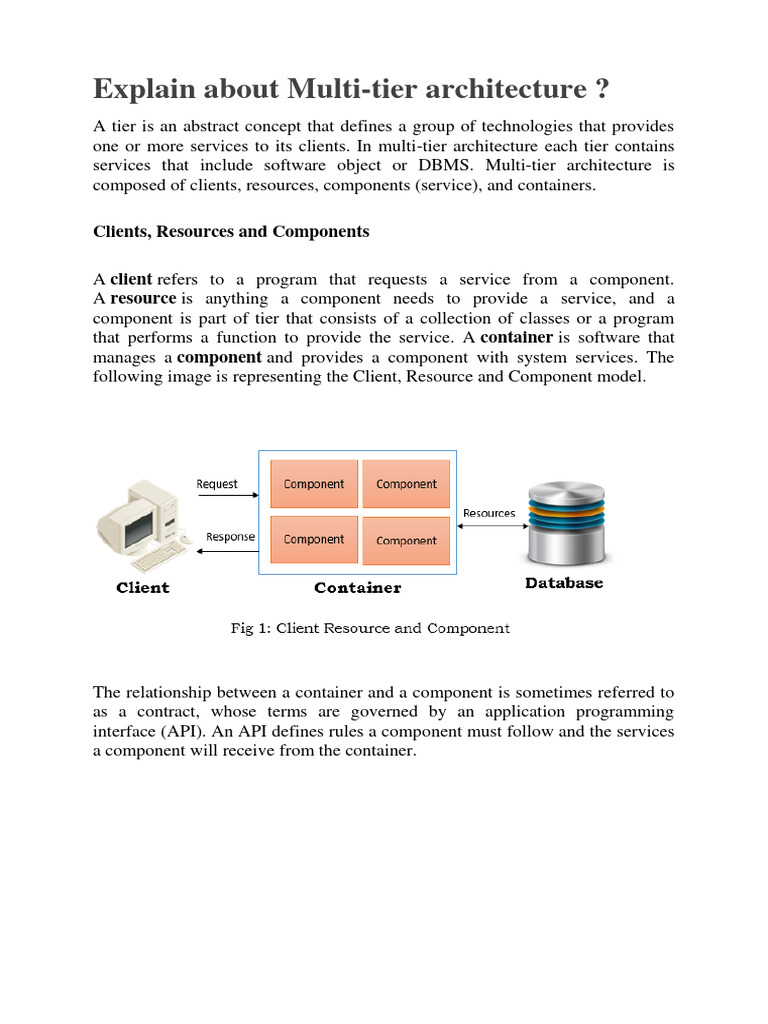 Understanding Multi-Tier Architecture | PDF