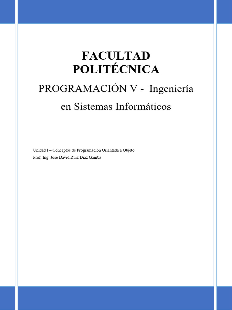 Introduccion A La Programacion Orientada A Objetos | PDF | Objeto (informática) | Programación ...