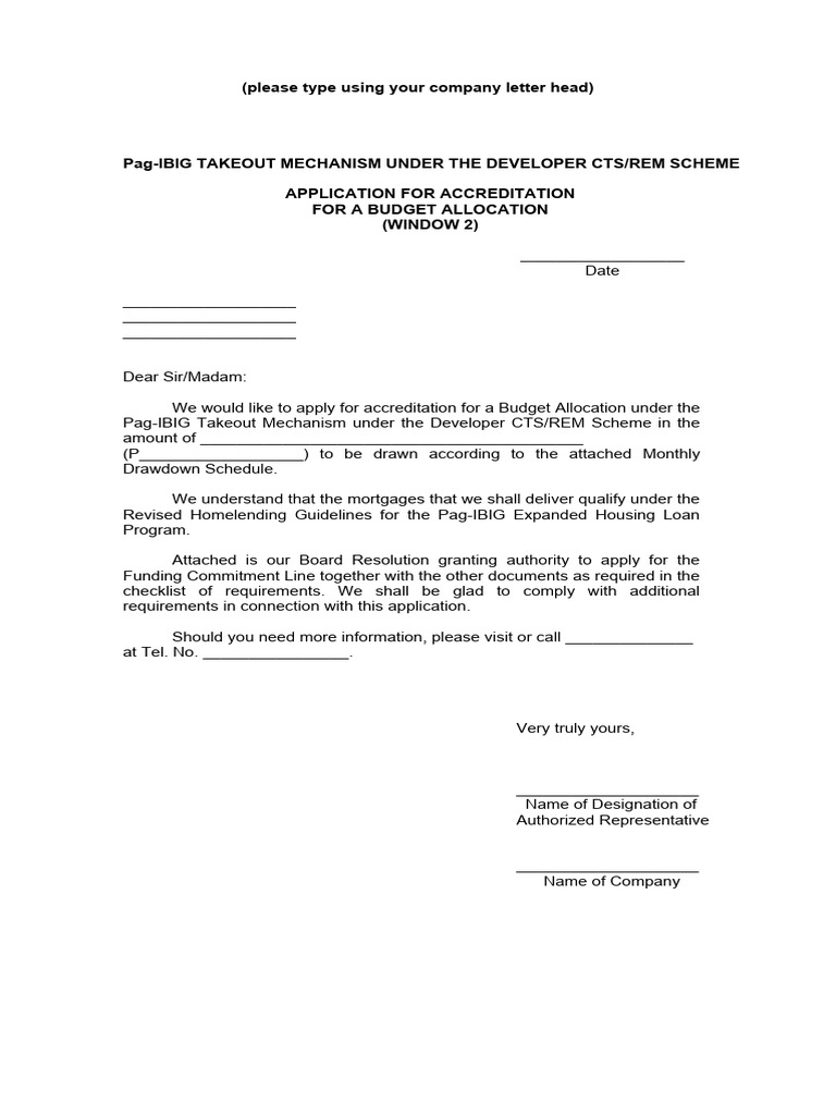 Accreditation - Letter | PDF | Business | Law