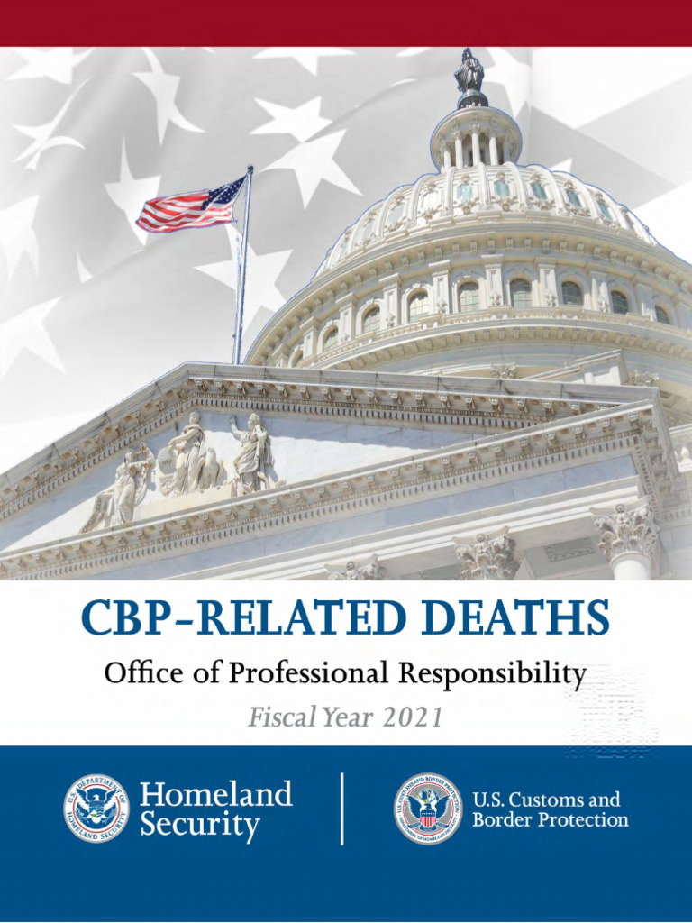 2021 Opr CBP Related Deaths Report | PDF