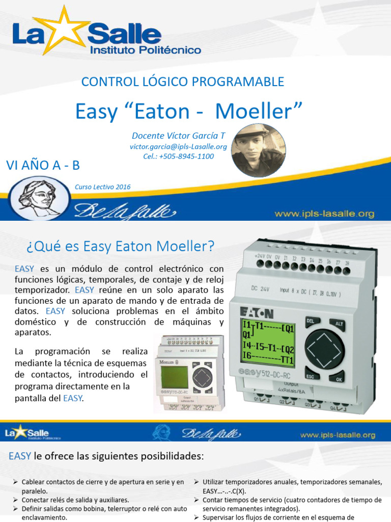 Presentación PLC Easy Eaton | PDF | Relé | Electricidad