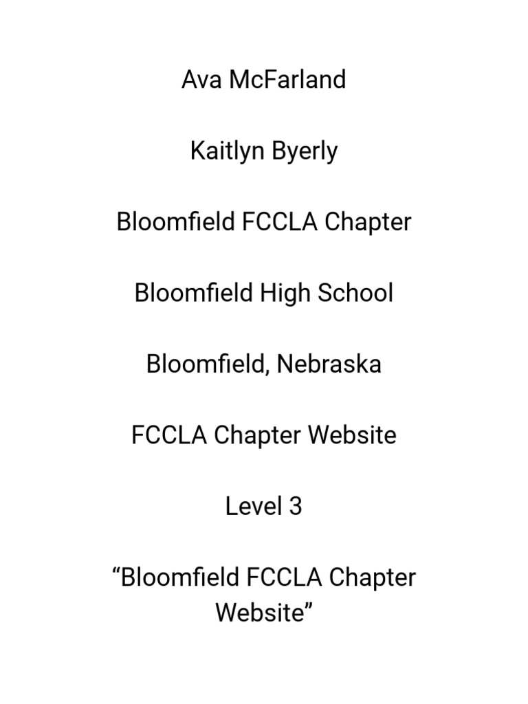 Fccla 2024 Pdf