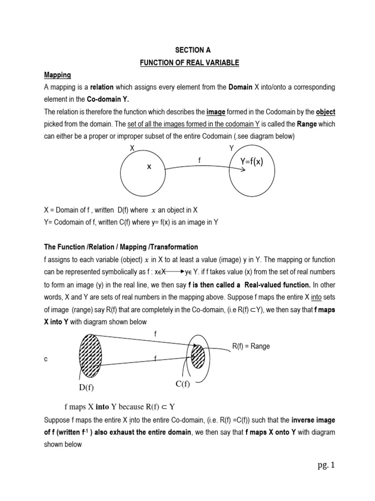 MTS 102 - Mappings and Function - Brought by EMPRESS | PDF | Function (Mathematics) | Abstract ...