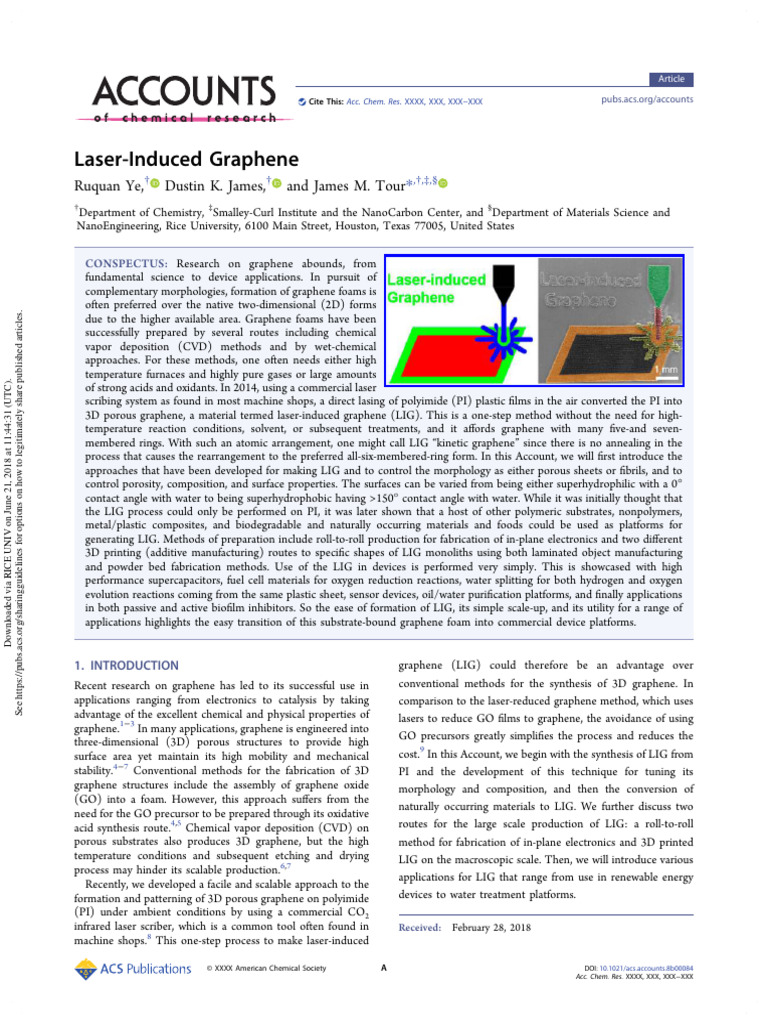 Laser Induced Graphene | PDF