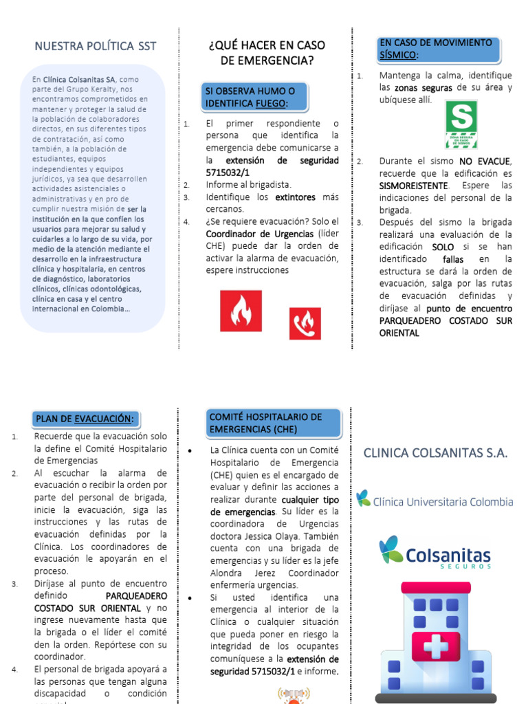 Folleto Emergencias | PDF