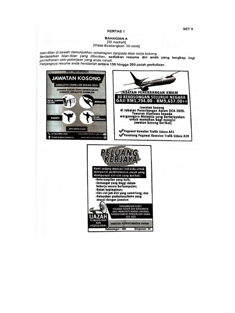 Contoh Penulisan Resume | PDF