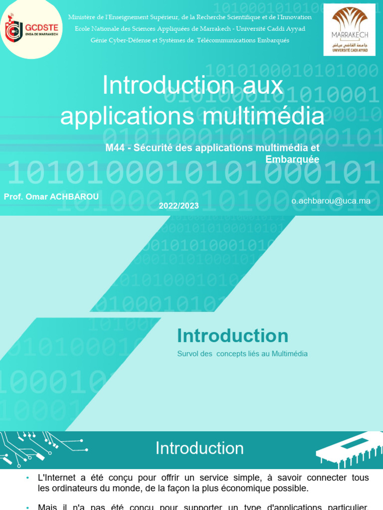 Chapitre1_Introduction Aux Applications Multimédia | PDF Chapitre1_Introduction Aux Applications Multimédia | PDF