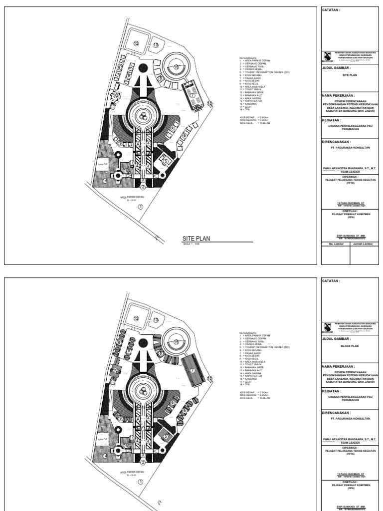 Siteplan & Blockplan Ibun | PDF