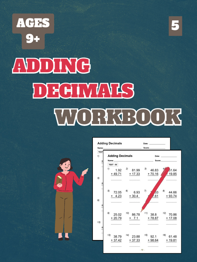 Adding Decimals Workbook, Level 5 | PDF