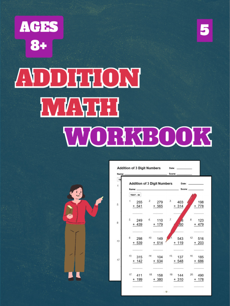 Addition Math Workbook, Level 5 | PDF
