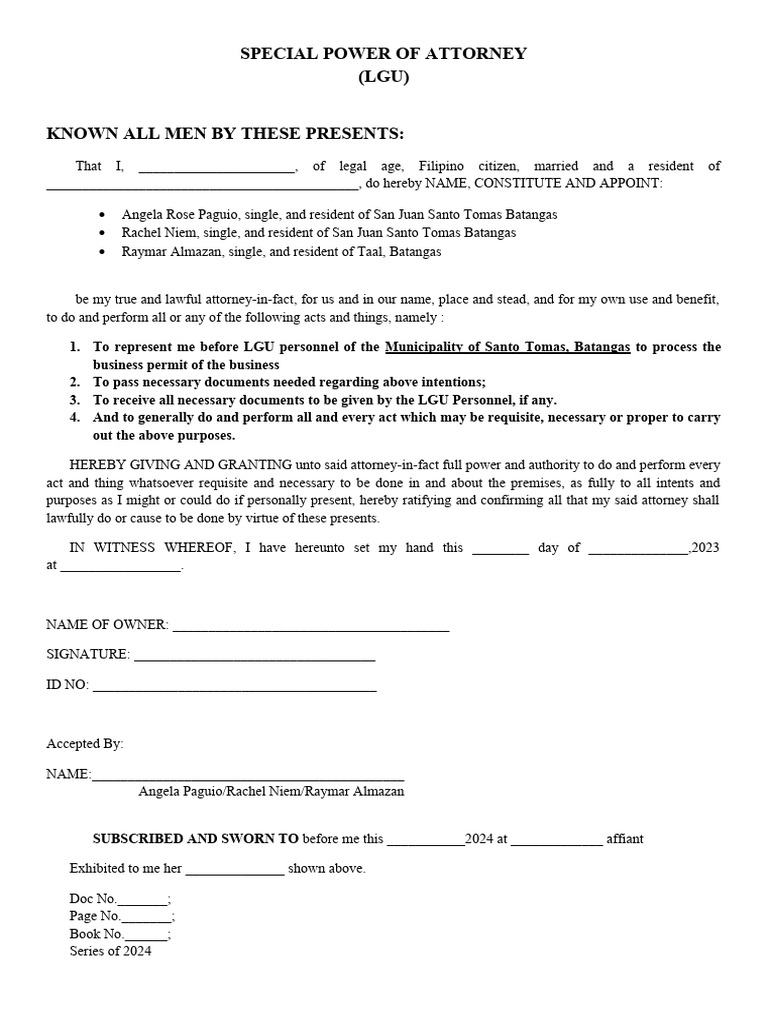 Spa Template - Lgu | PDF