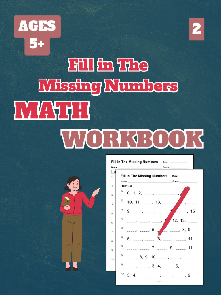 Math Workbook: Fill in Missing Numbers | PDF