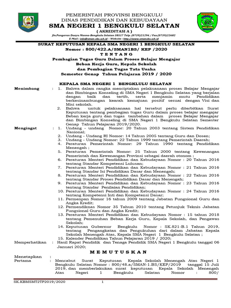 Sk. Tp. 2020.2021 SMT Ganjil | PDF
