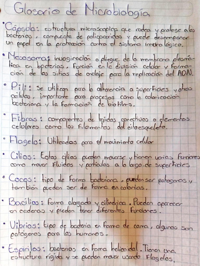 Glosario de Microbiologia | PDF