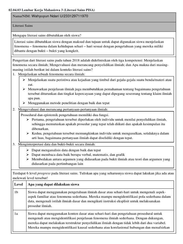 LKM Literasi Sains | PDF