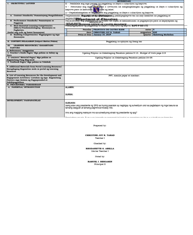 q2 Esp-Week7 Day3 | PDF