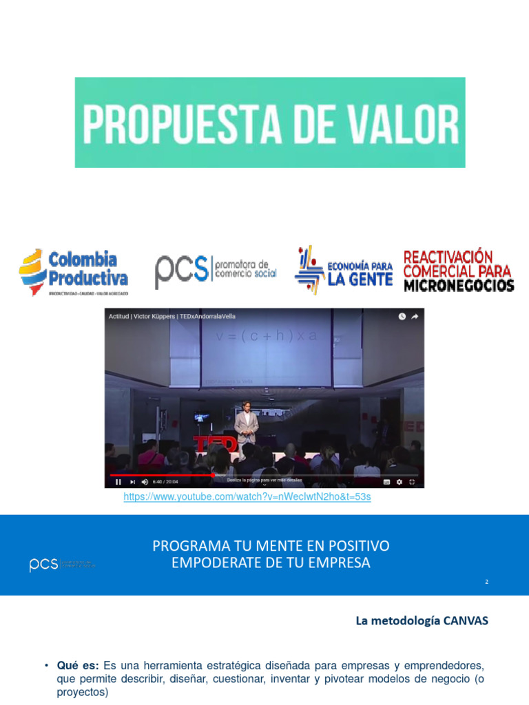 Propuesta de Valor Y Modelo de Negocios | PDF
