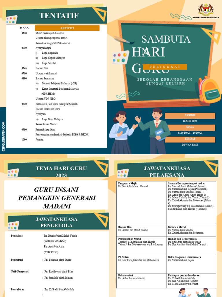 Template Buku Program Hari Guru 2023 | PDF Template Buku Program Hari Guru 2023 | PDF