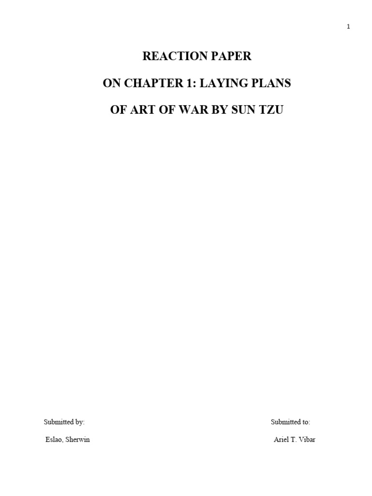 Reaction Paper Strategic Management | PDF | Leadership | Deception