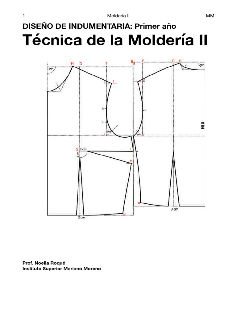 Guía de Moldería para Indumentaria | PDF | Hogar, jardinería y bricolaje