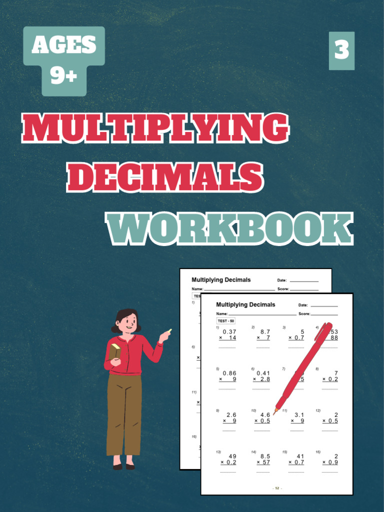 Multiplying Decimals Workbook, Level 3 | PDF | Arithmetic | Mathematics