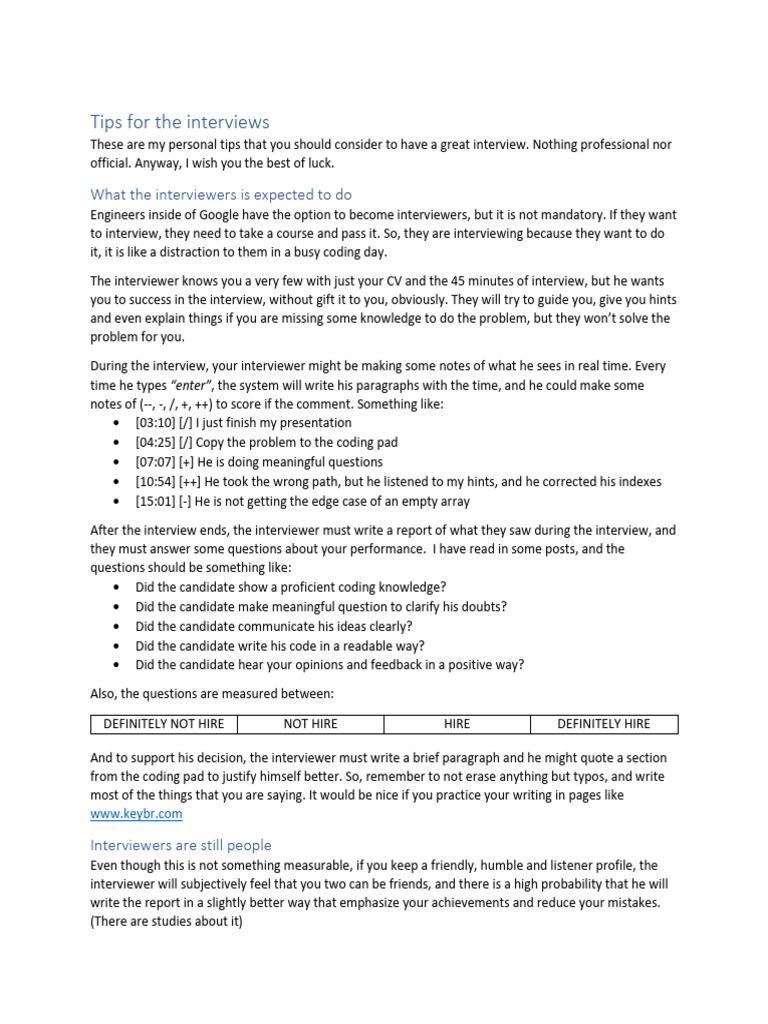 Interviews | PDF
