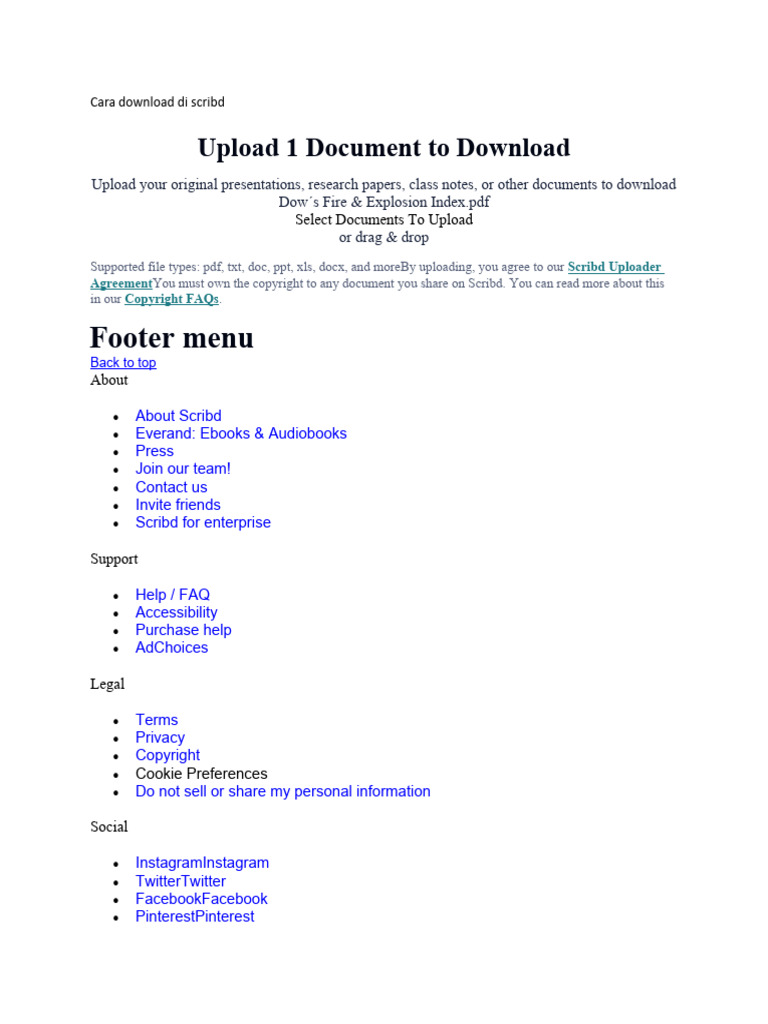 Cara Download Di Scribd | PDF | Computers