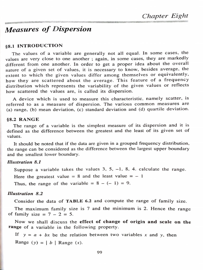Measures of Dispersion | PDF