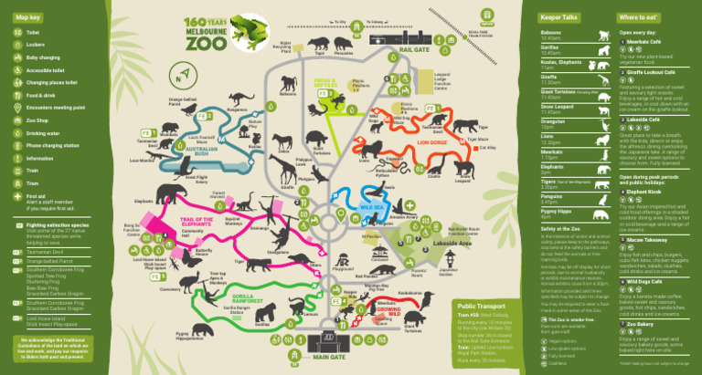 Melb Zoo Map | PDF