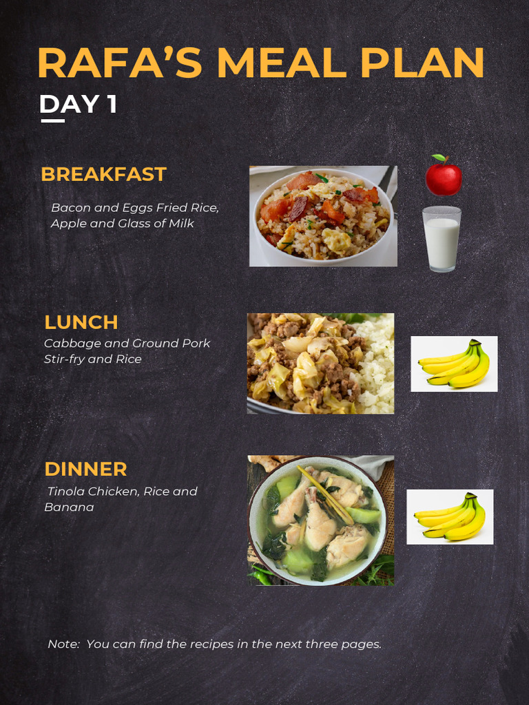 Rafa's 2 Day Meal Plan v2 | PDF
